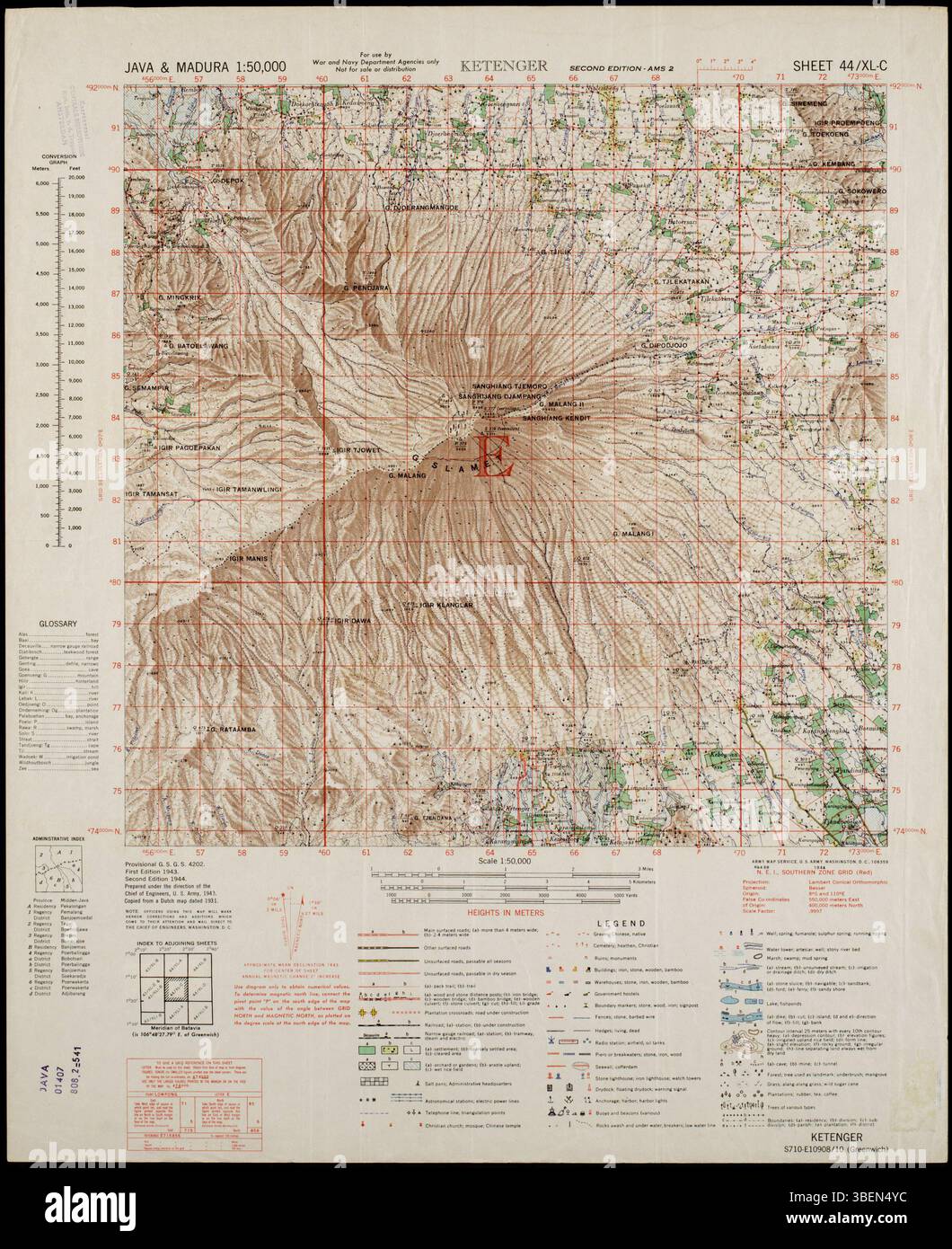 This map, produced by the U.S. Defense Mapping Agency Topographic ...