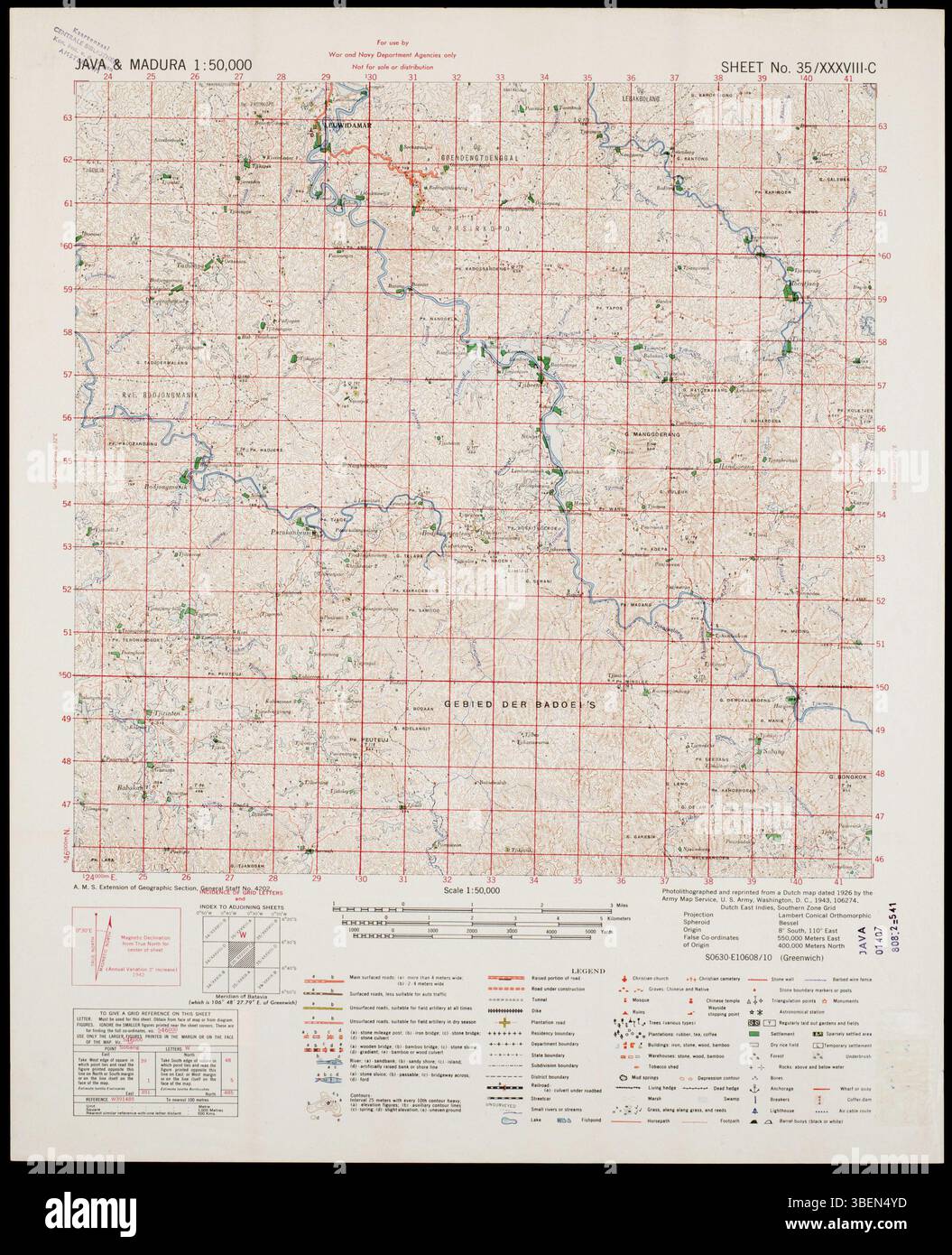 This map sheet, page 28 of the Java and Madura series, was issued by ...