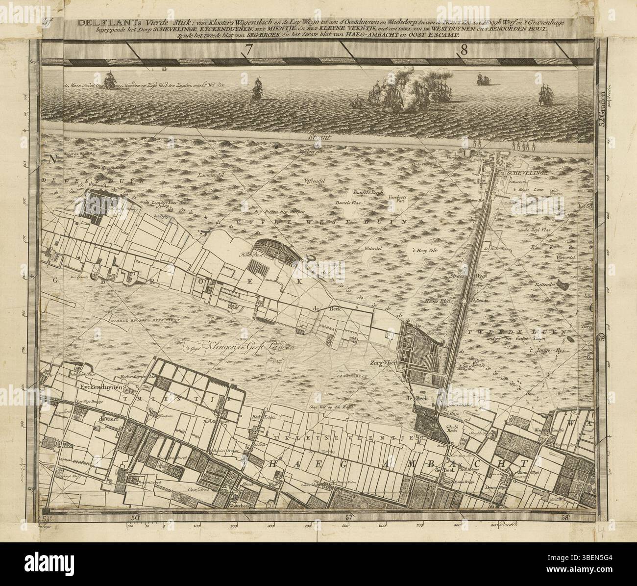 This 1712 map by Nicolaas and Joacobus Kruchius shows the ...