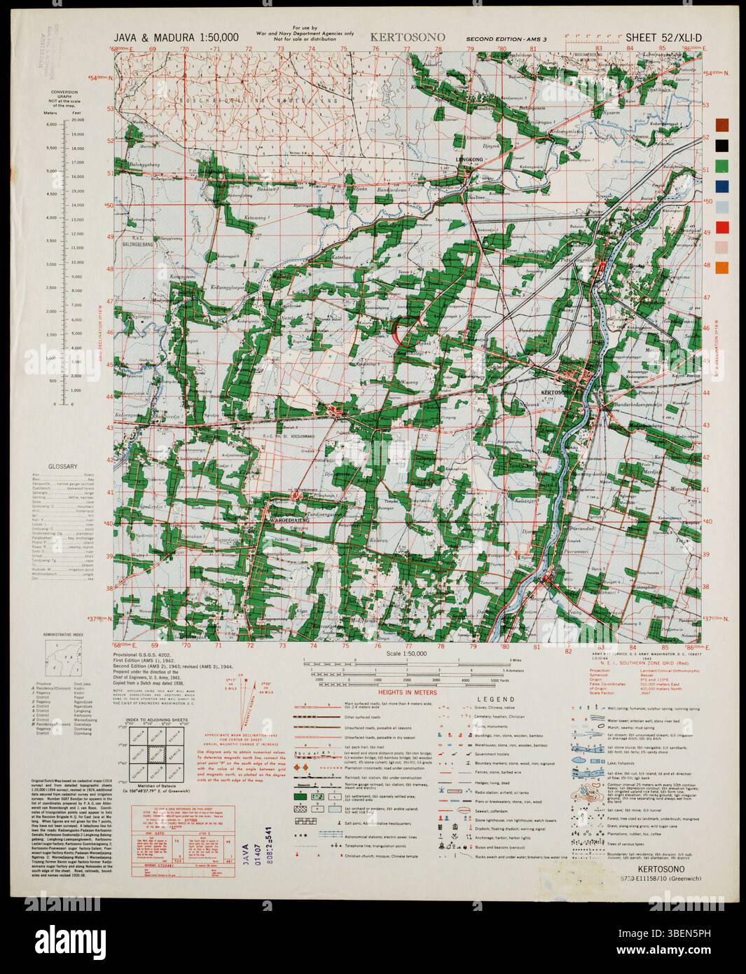 Page 322 of the 'Java & Madura 1:50,000' series, by the US Defense ...