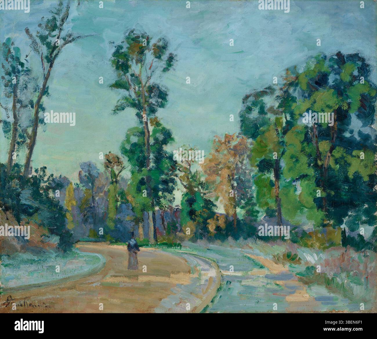 'Gelée blanche en Ile-de-France' (circa 1875) by Armand Guillaumin ...