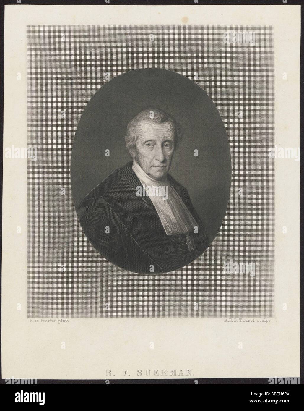 This portrait, attributed to André-Benoit Taurel (1794–1859), is a ...