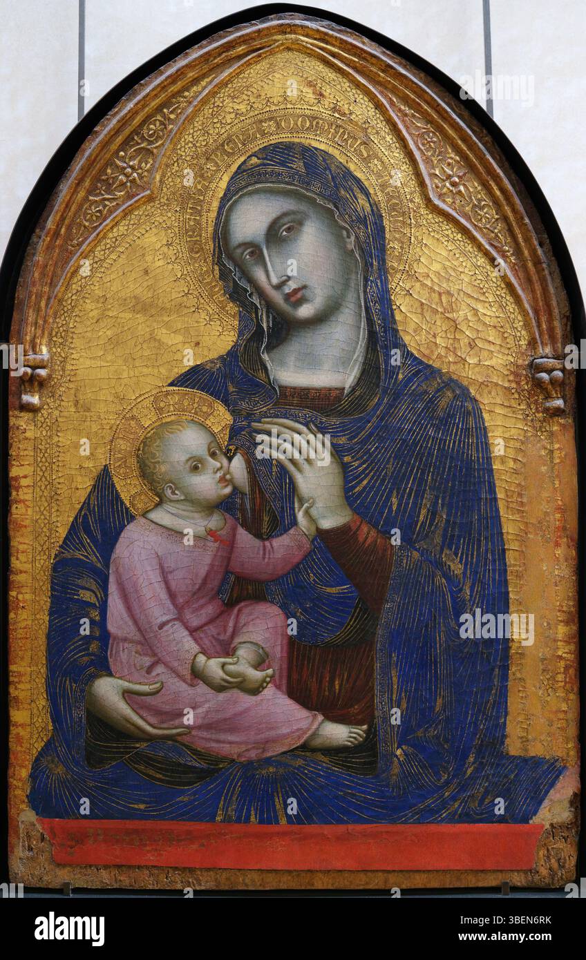'La Vierge et l'Enfant' (Madonna and Child) by Barnaba da Modena ...