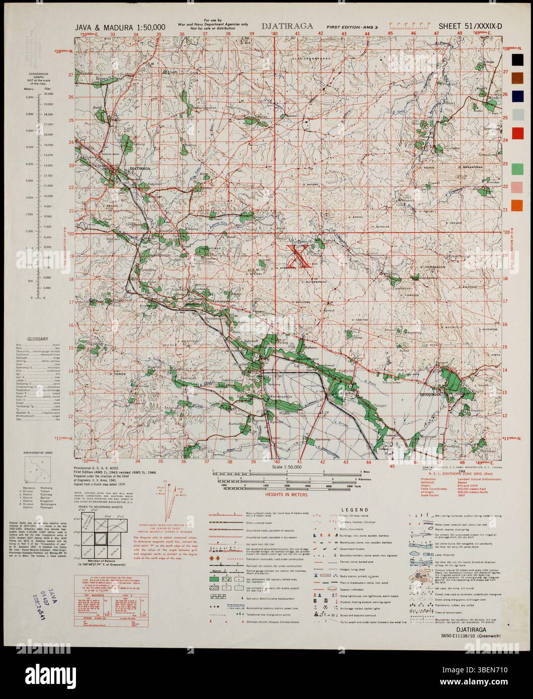 This page of the Java & Madura 1:50,000 scale map series was created by ...
