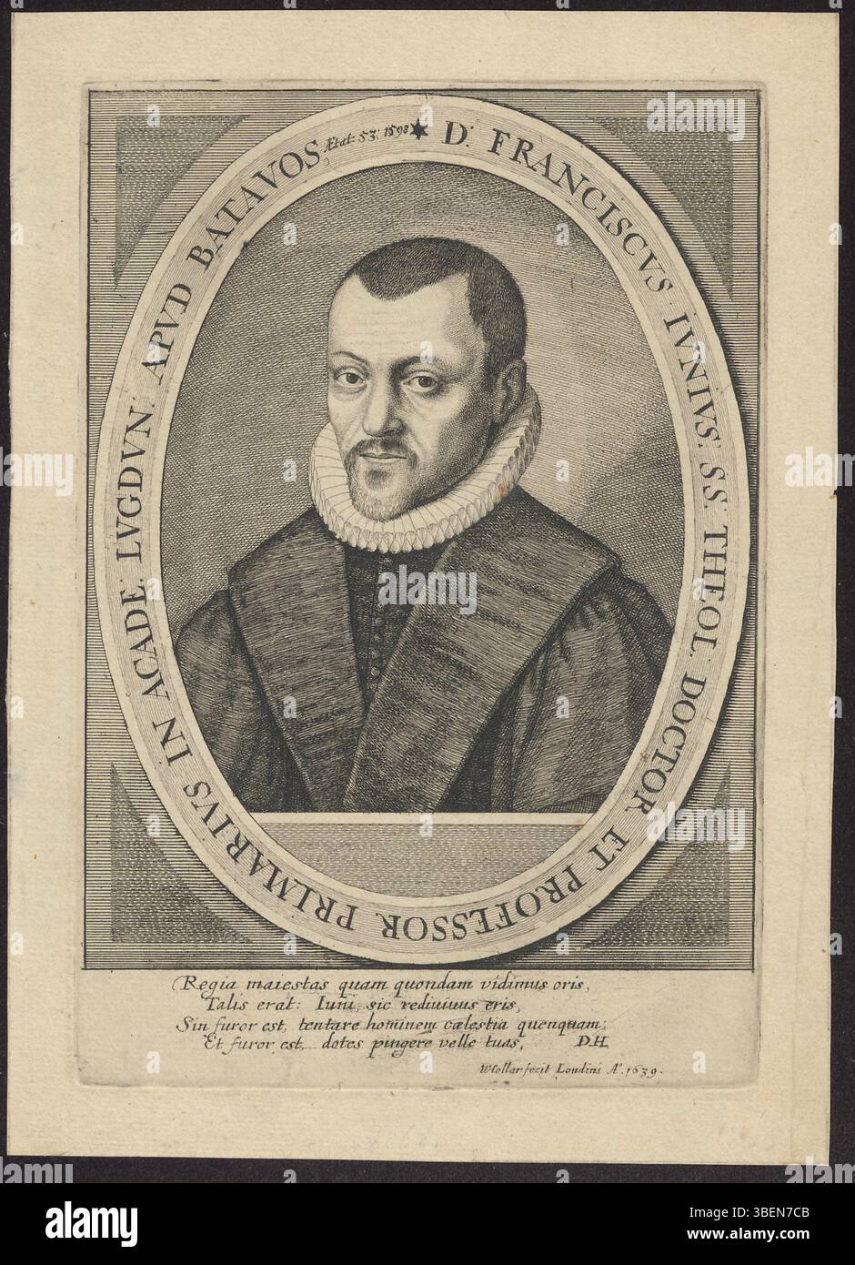 This portrait by Wenzel Hollar depicts Franciscus Junius, a notable ...