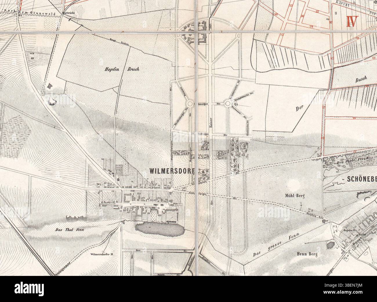 The 1882 Situations-Plan by Sineck depicts the city of Berlin, focusing ...