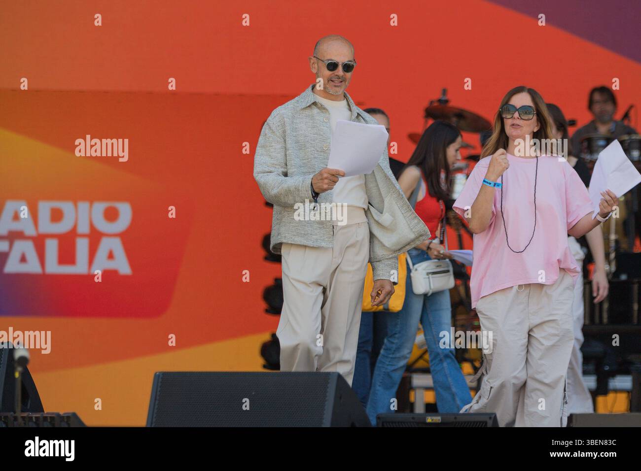 News - Radio Italia live concert, rehearsals Enzo Miccio during Radio ...