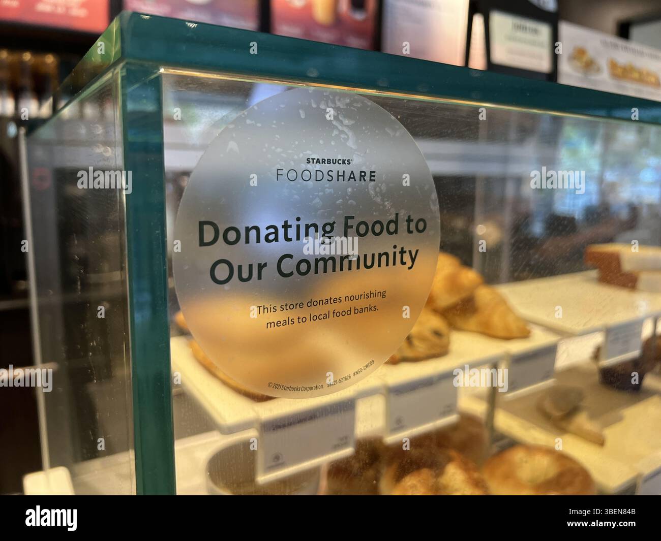 Moraga, United States. 25th Oct, 2024. Close-up of Starbucks FoodShare ...
