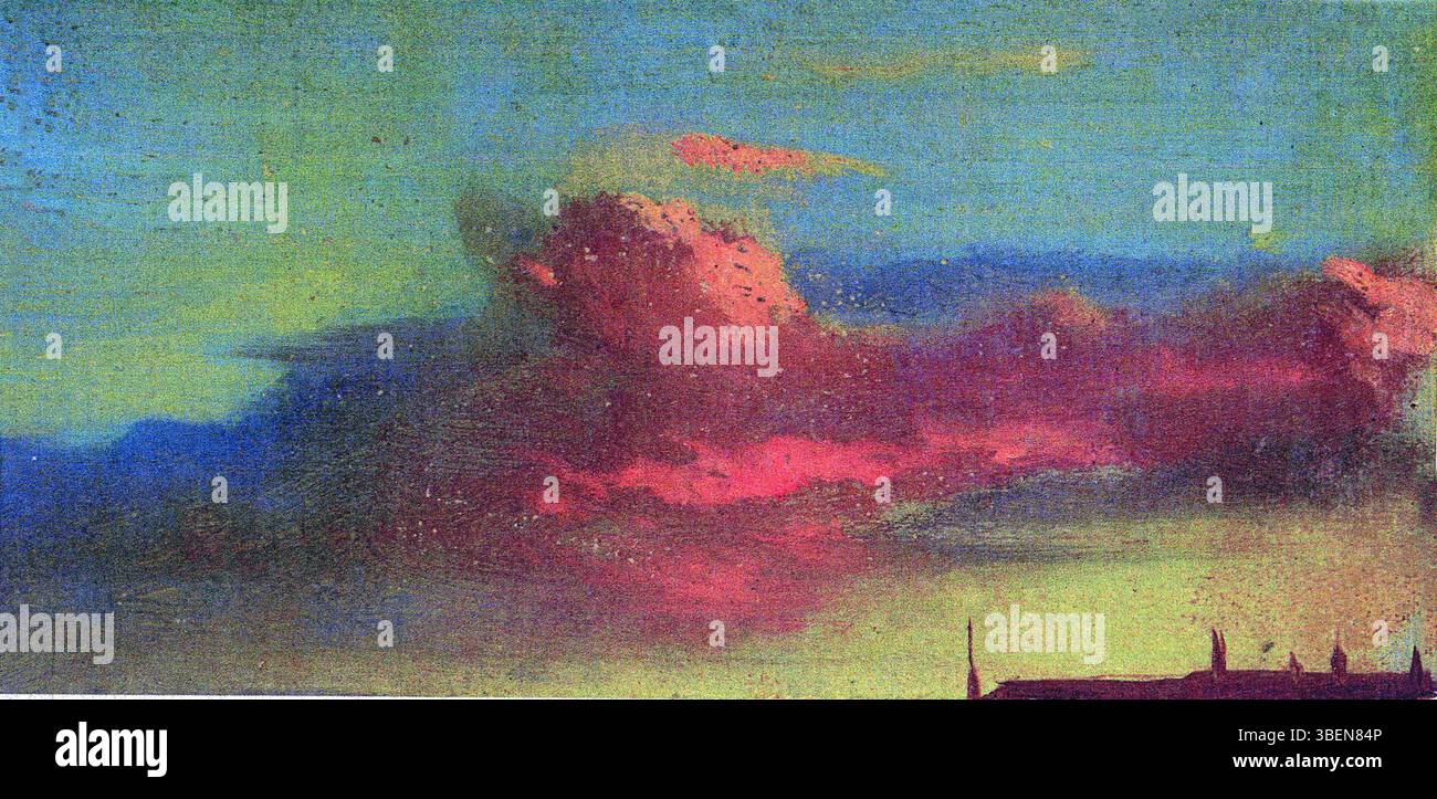 This study by Edgar Degas captures the sky in various light conditions ...