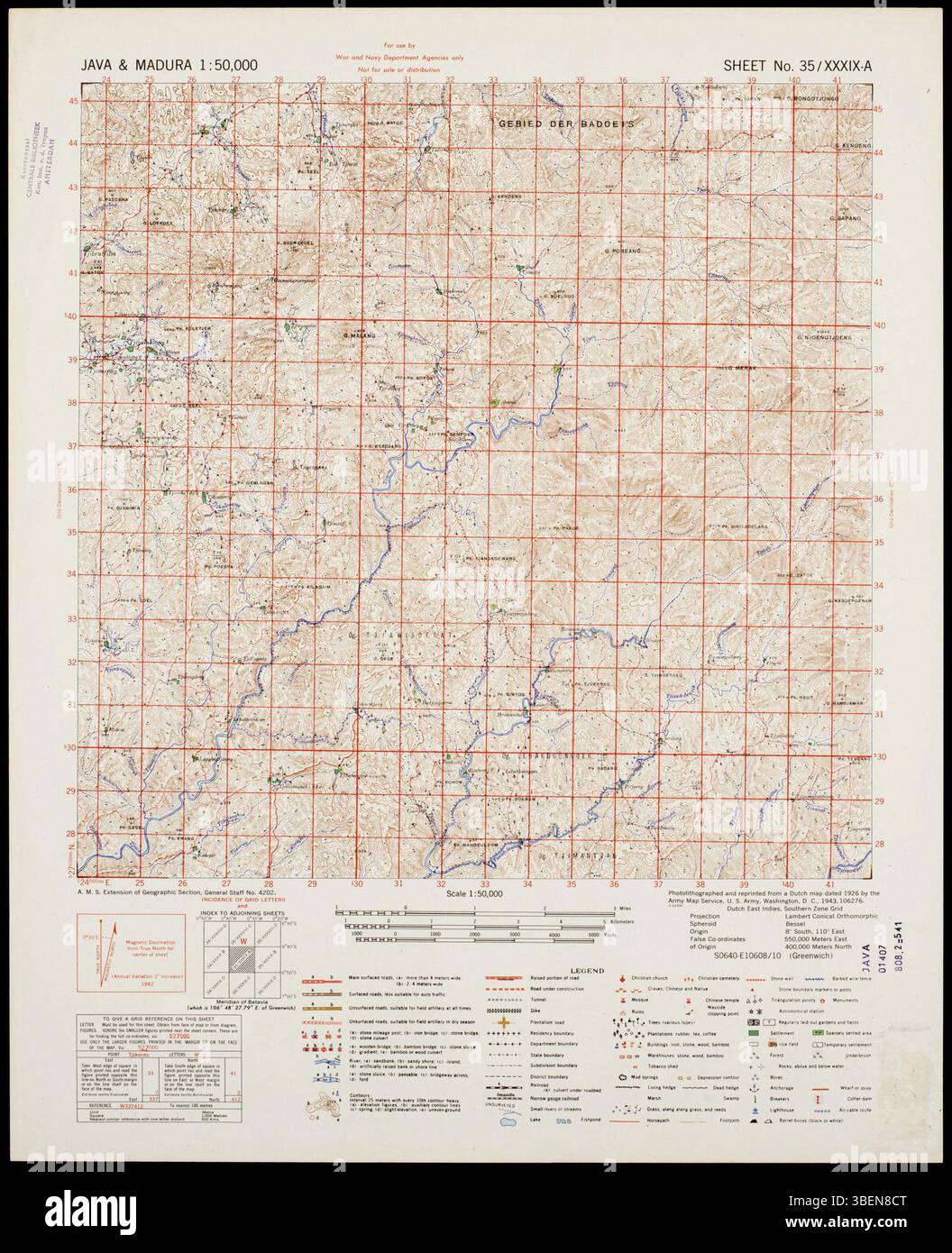 Page 30 of the U.S. Defence Mapping Agency’s 1:50,000 scale series from ...