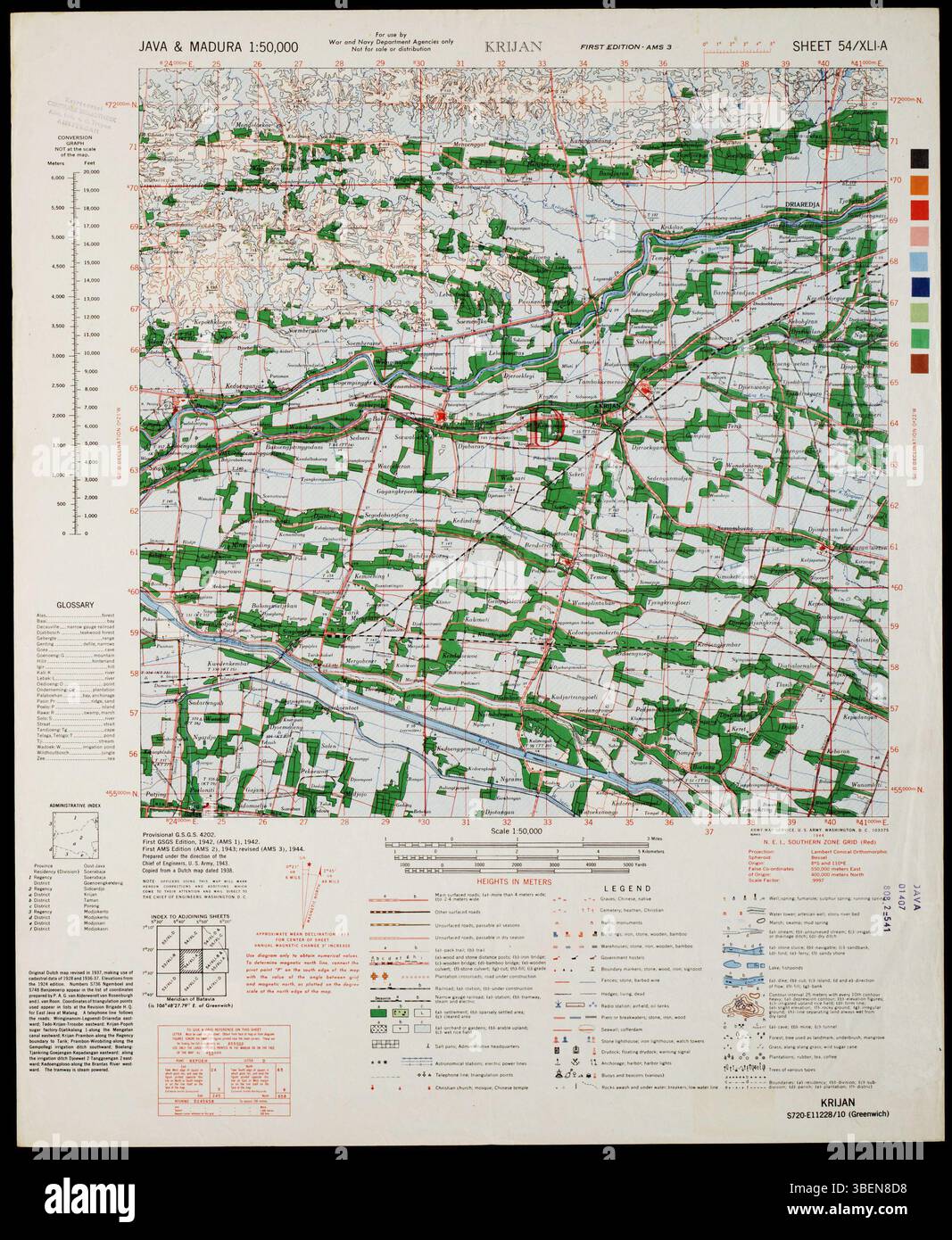 Sheet 356 of the 1:50 000 Java & Madura topographic series produced by ...