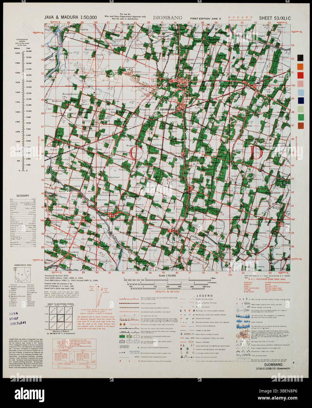 This page of the map series, created by the U.S. Defence Mapping Agency ...