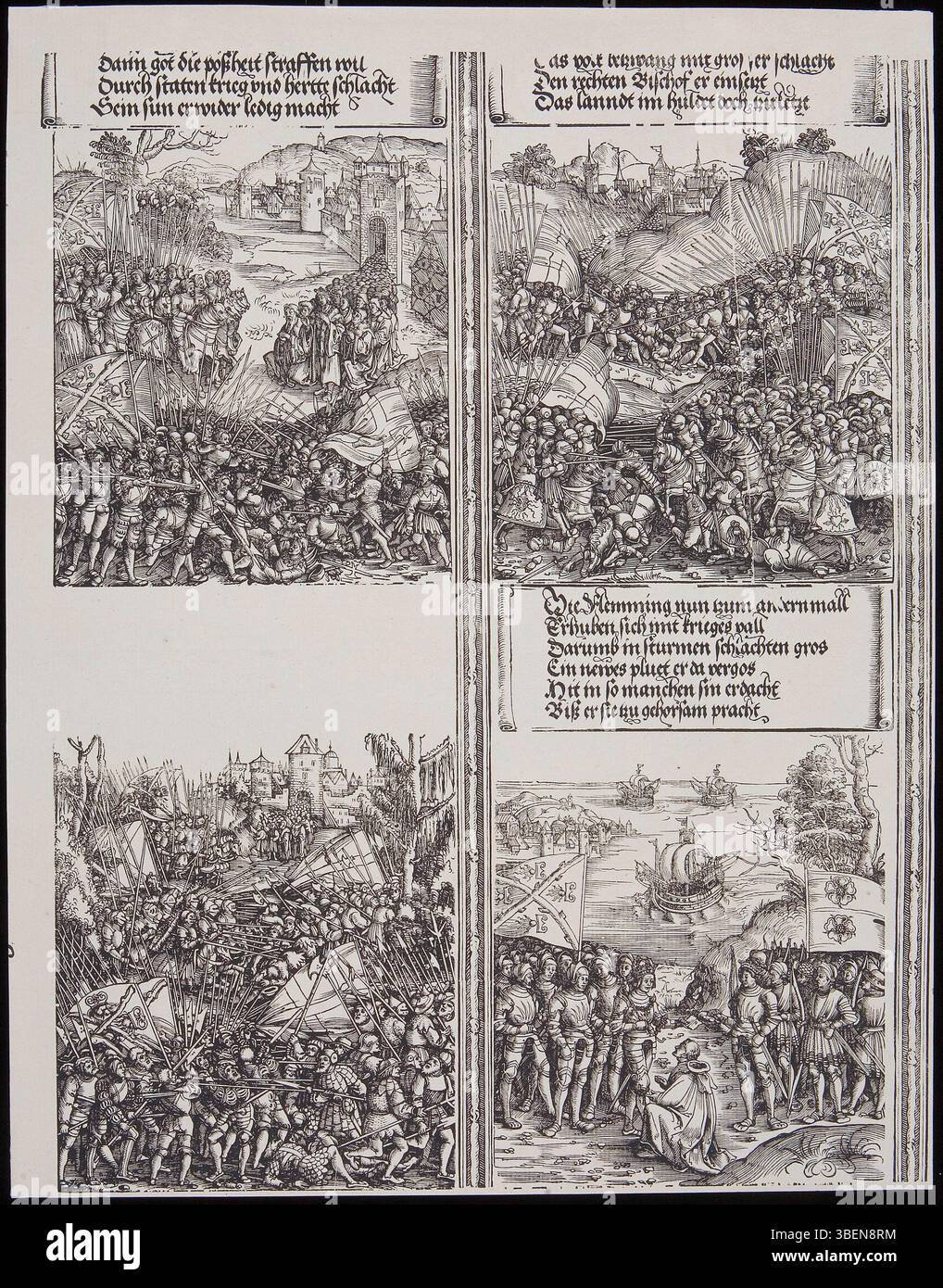 This engraving by Albrecht Dürer depicts the left part of the triumphal ...