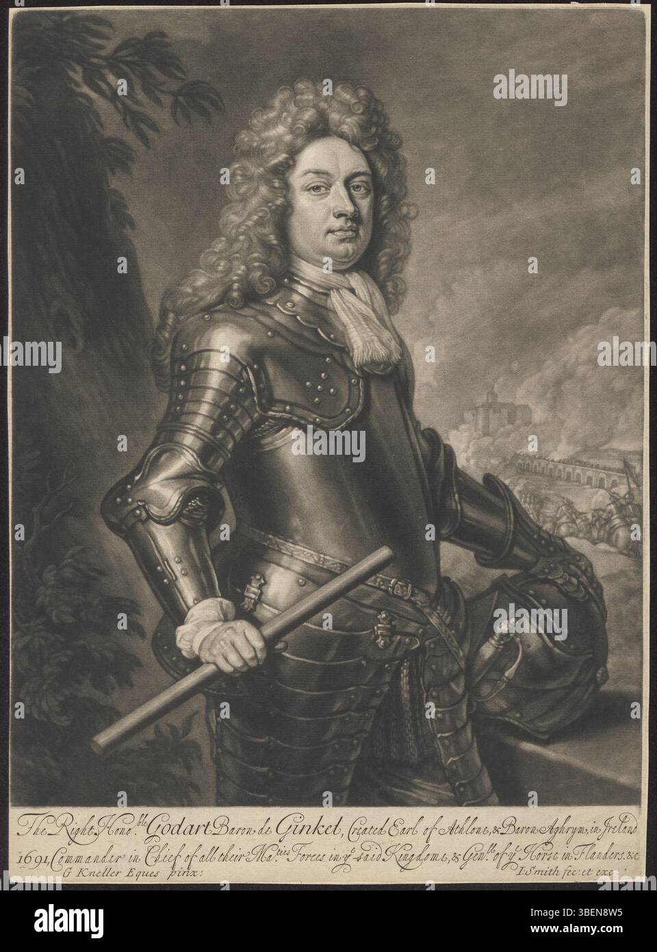 The portrait of Godart, Baron of Ginkel, was created by John Smith ...