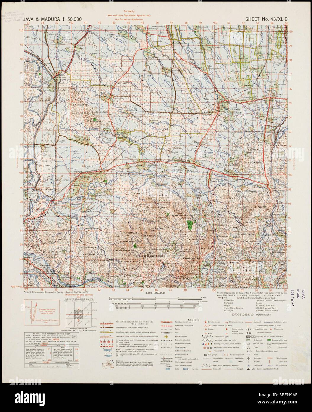 This map, part of the 'Java & Madura 1:50.000' series by the U.S ...