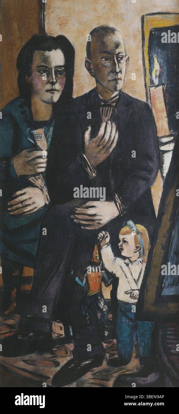 Max Beckmann’s 1944 painting "Portrait of the Family Lütjens" presents ...