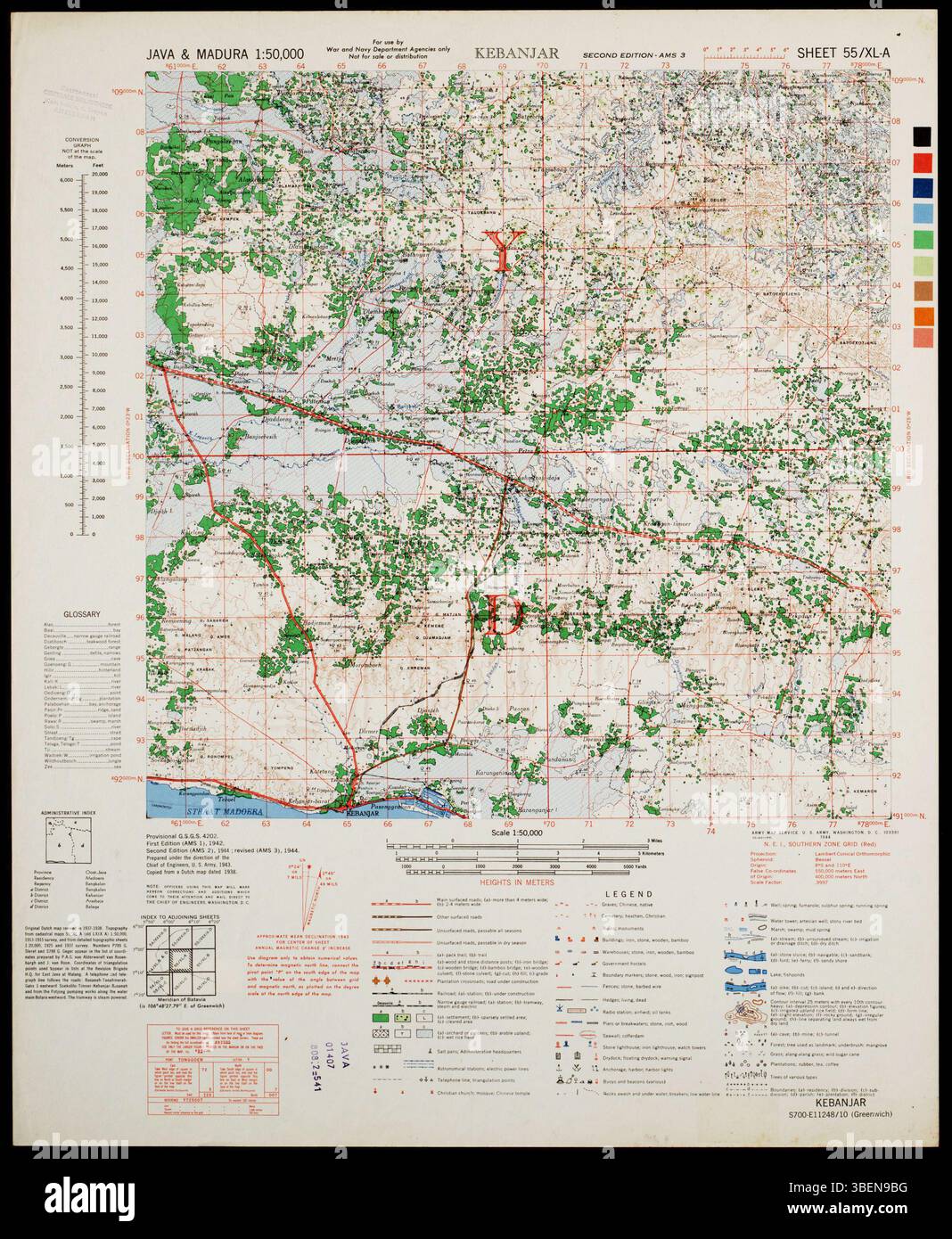 'Java & Madura 1:50,000' is a topographic map published by the U.S ...