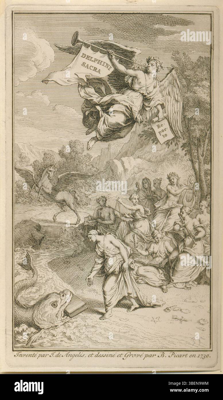 This title page illustration by Bernard Picart depicts Apollo and the ...