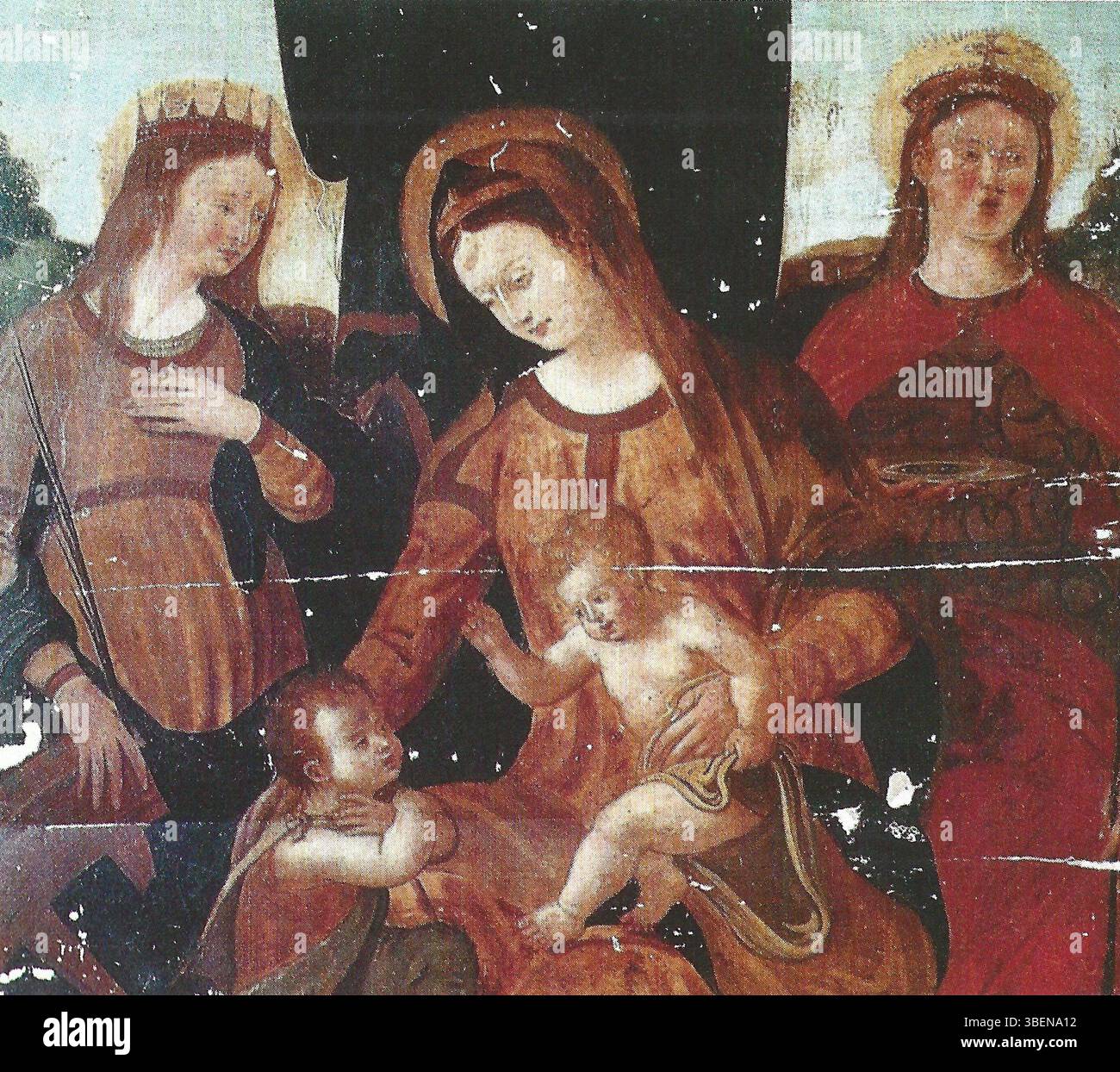 This 17th-century painting, part of an altarpiece in the Duomo of Adria ...