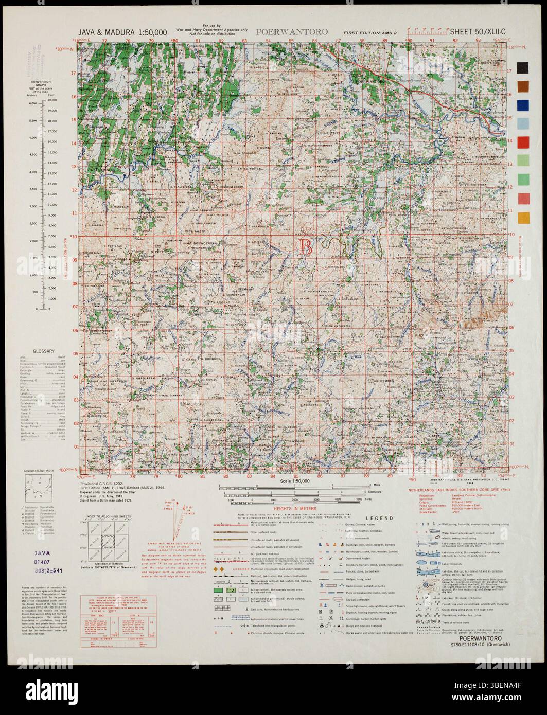The map on page 285 of the Java & Madura 1:50,000 series, produced by ...