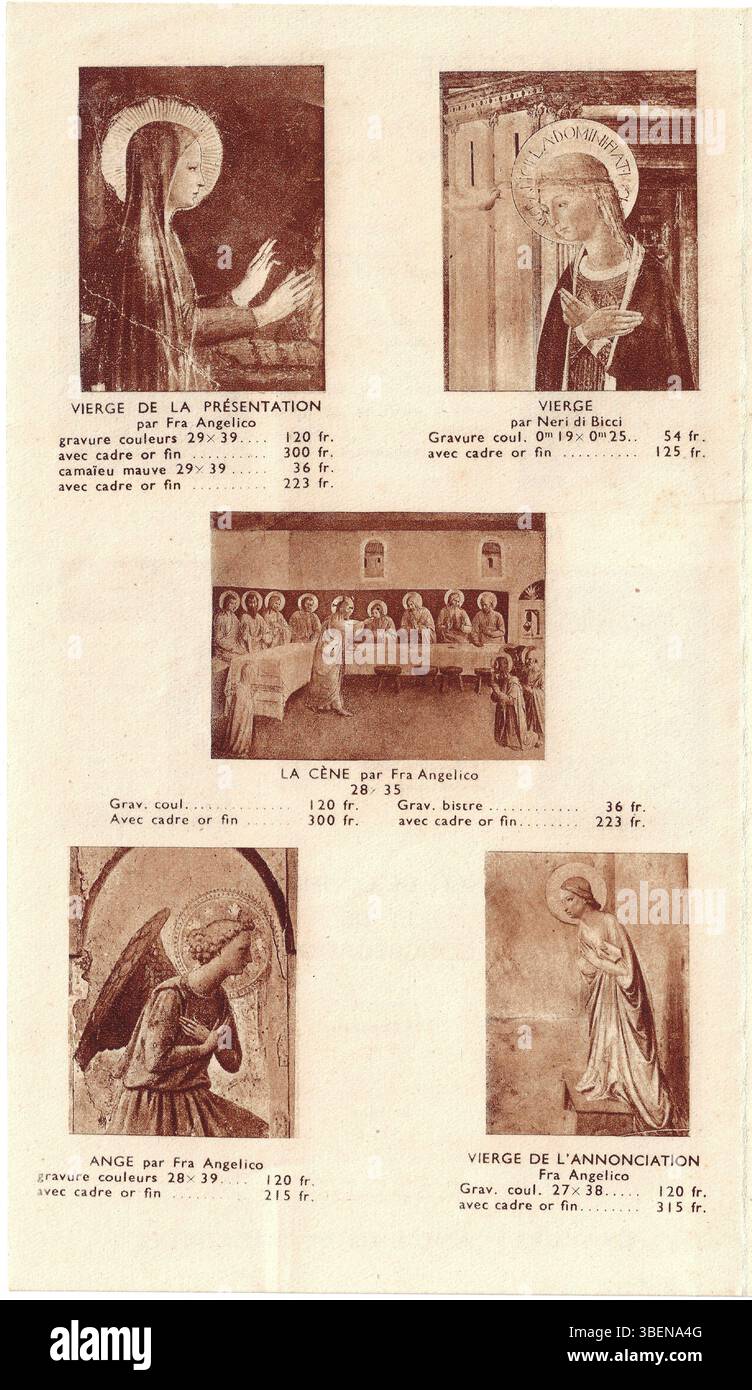 This 1938 advertising leaflet from the Librairie de l'Art Catholique ...