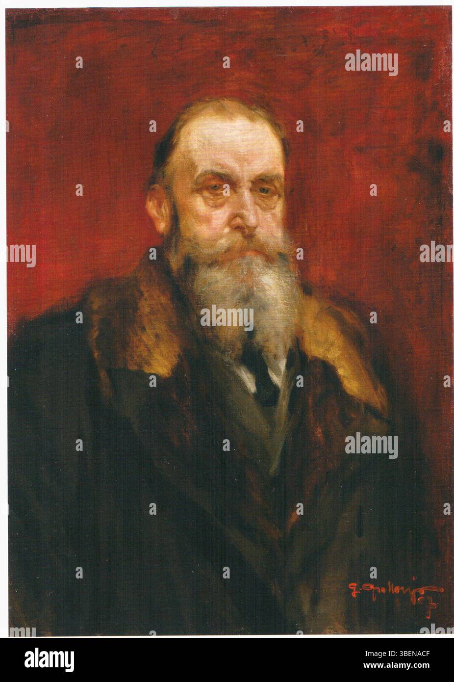 This portrait by Giovanni Apollonio from 1907 depicts Giovanni Pasquale ...