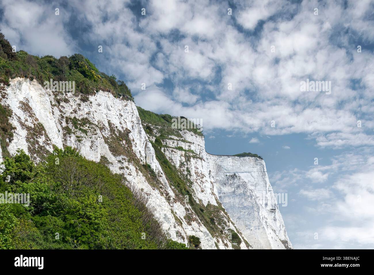 The White Cliffs of Dover, a landmark on the southeastern coast of ...