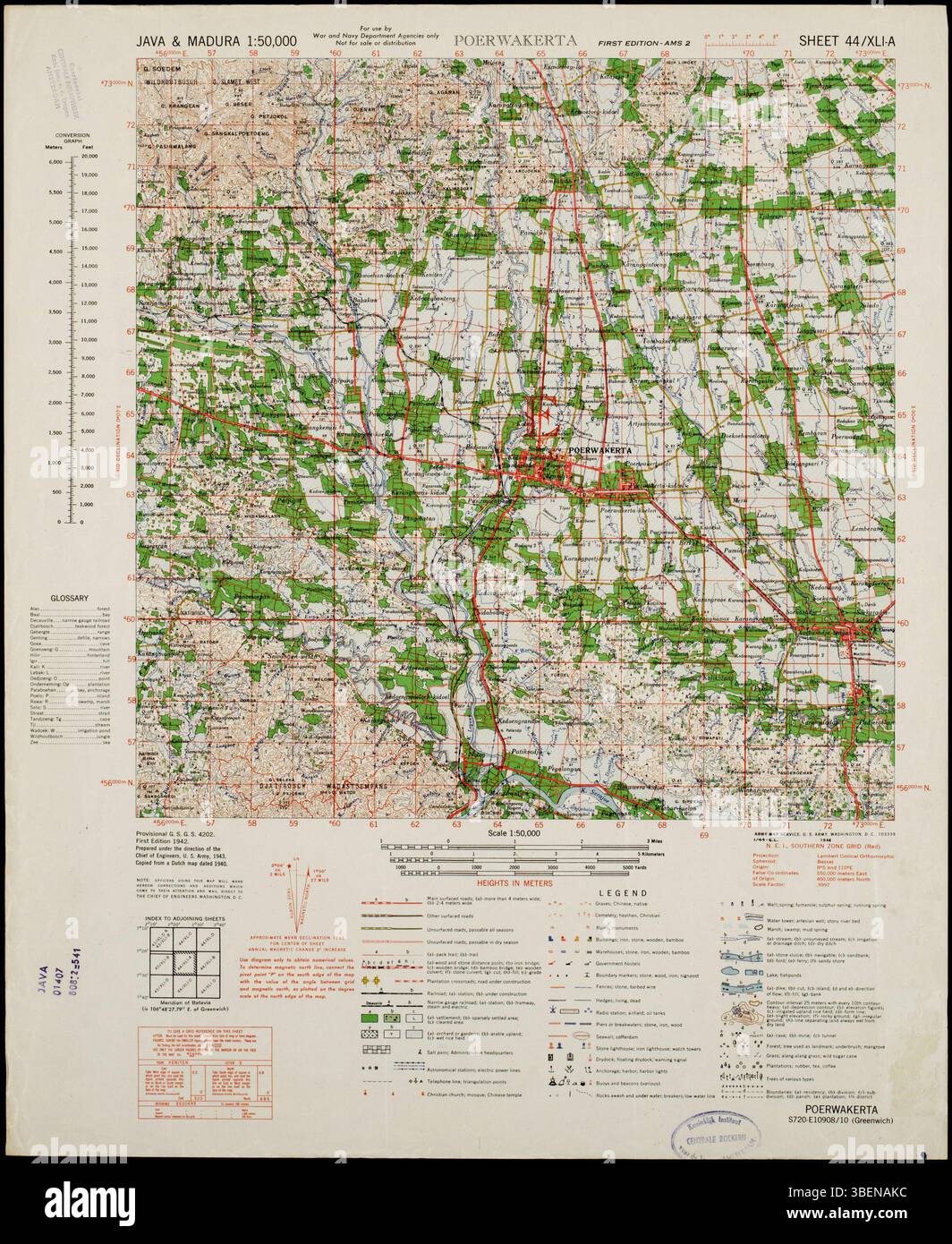 This map from the Java & Madura series, created by the US Defence ...