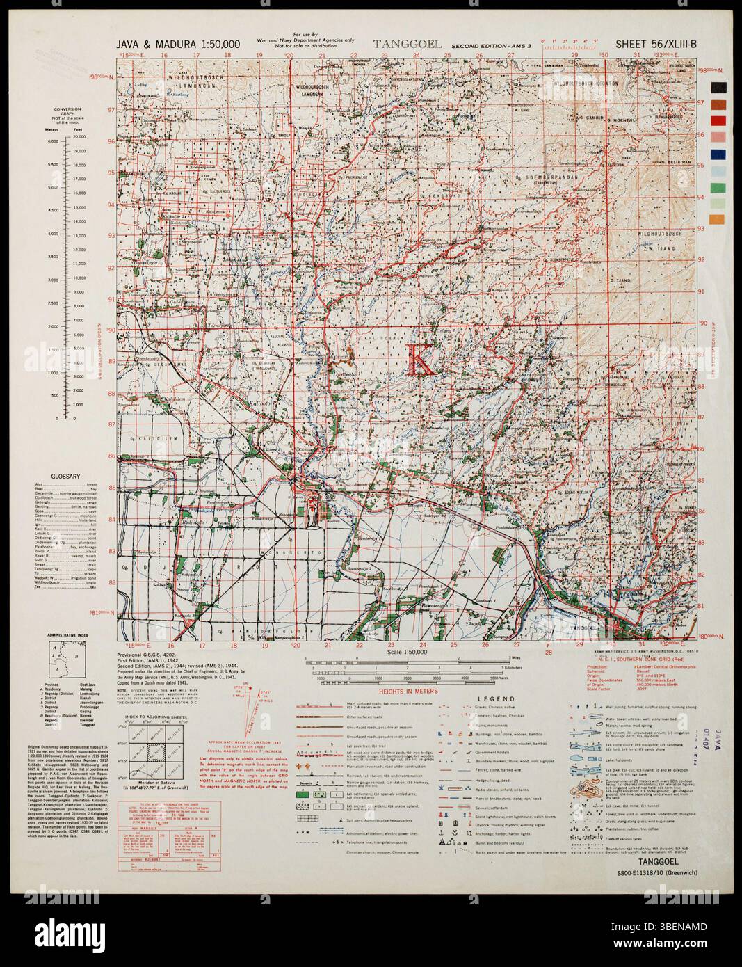 Part of the 'Java & Madura 1:50,000' series, this map from the US ...