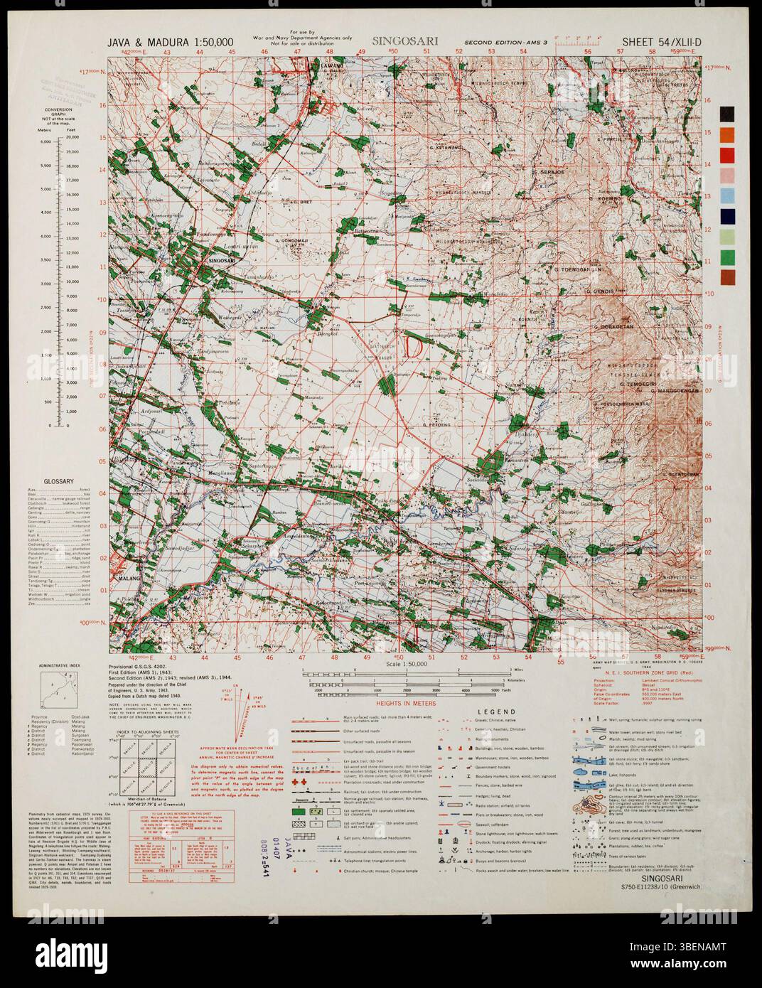 Produced by the US Defence Mapping Agency Topographic Center between ...
