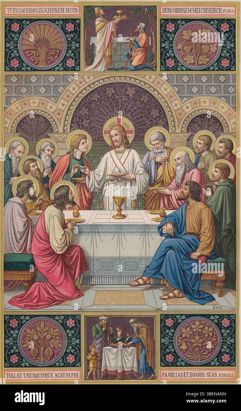 A frontispiece illustration from the Missale Romanum, published by ...