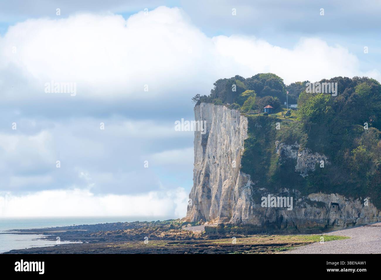 The White Cliffs of Dover, a landmark on the southeastern coast of ...