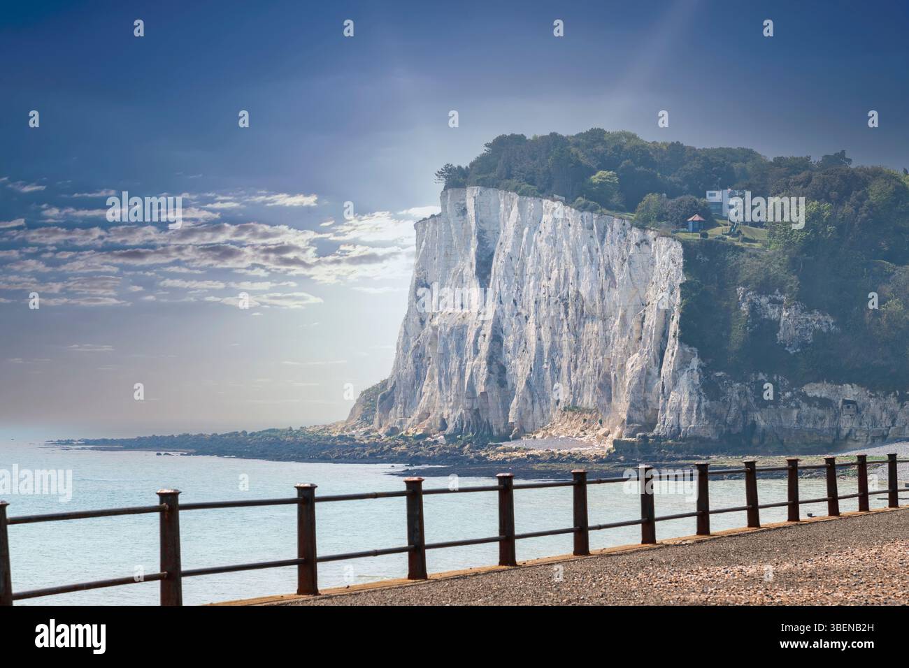The White Cliffs of Dover, a landmark on the southeastern coast of ...
