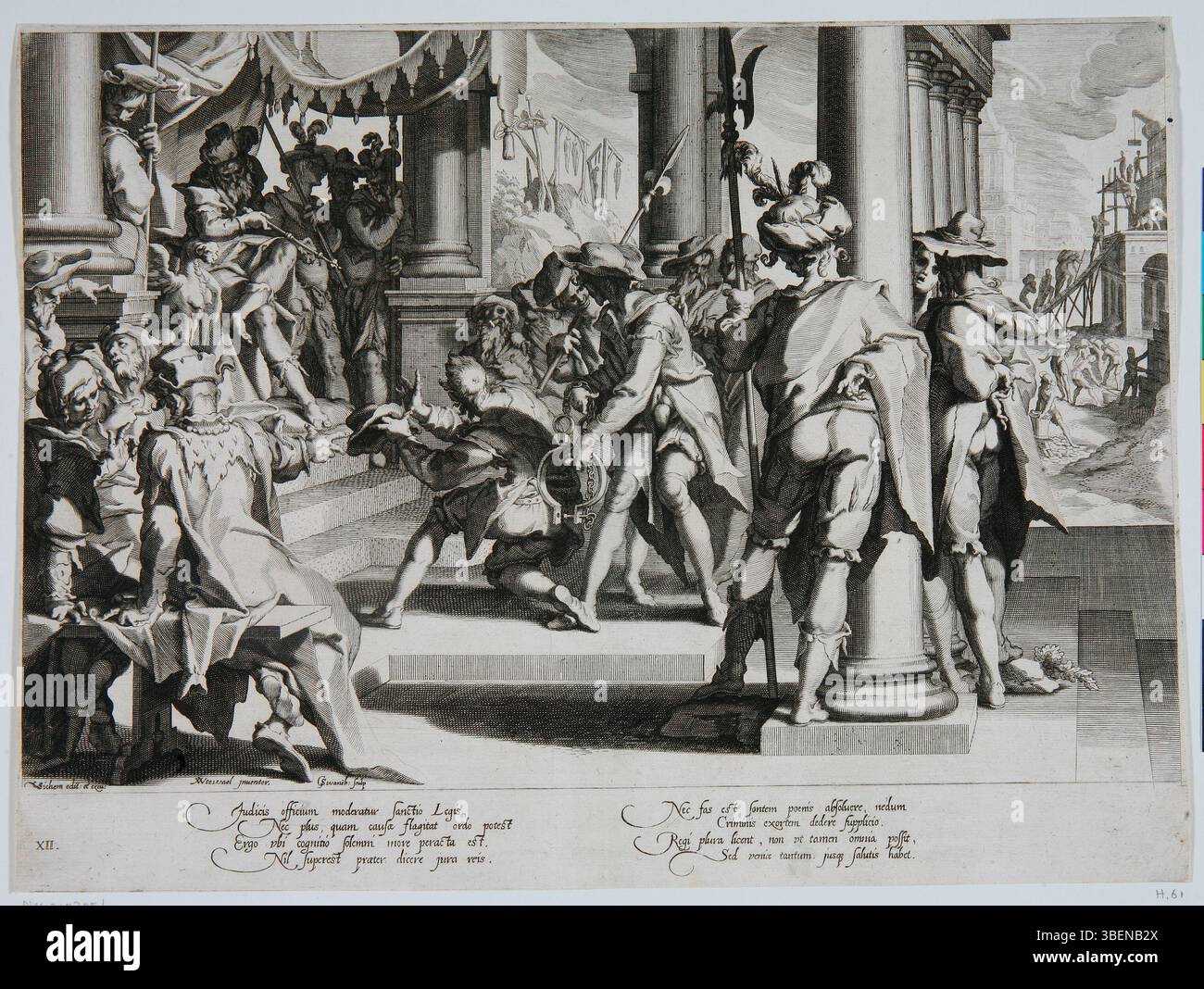 An illustration by Willem van Swanenburg, depicting the ideal judge ...