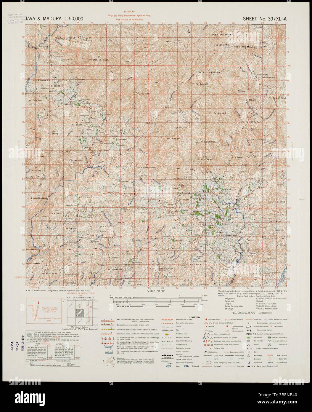 This map, created by the U.S. Defense Mapping Agency Topographic Center ...
