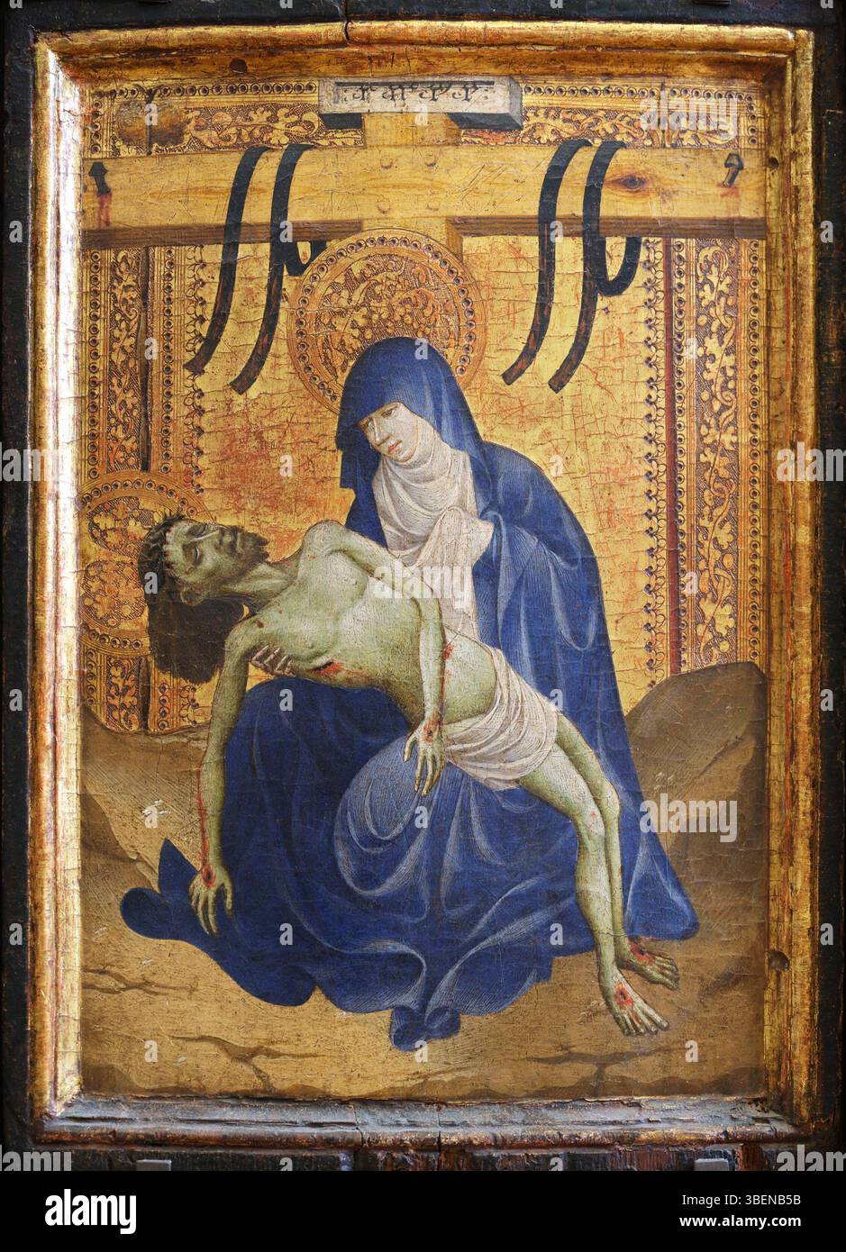 This 15th-century painting by Gonzalo Pérez (1380–1451) depicts the ...