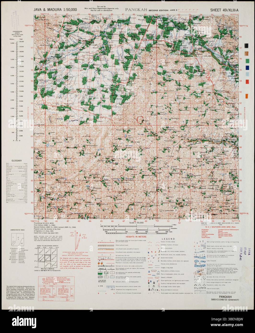 This map from the U.S. Defence Mapping Agency’s Topographic Center ...