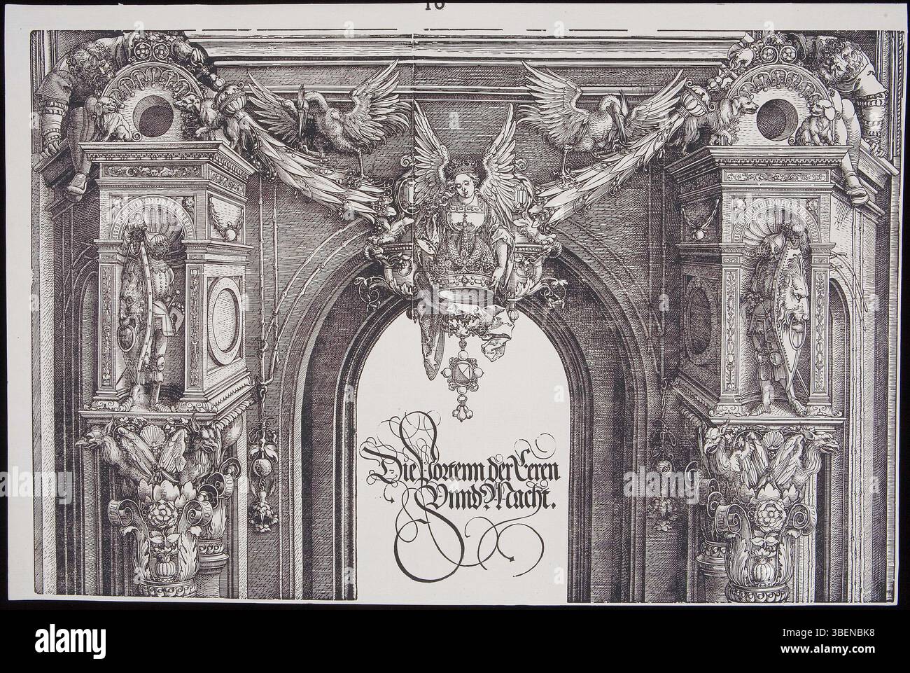 The central part of the triumphal arch dedicated to Emperor Maximilian ...