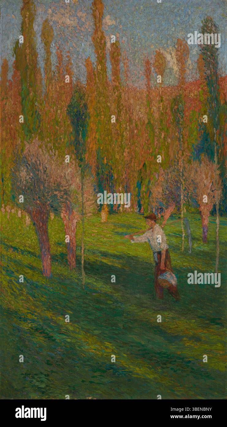 Henri-Jean Guillaume Martin's 'Le Moissonneur' (1860–1943) depicts a ...