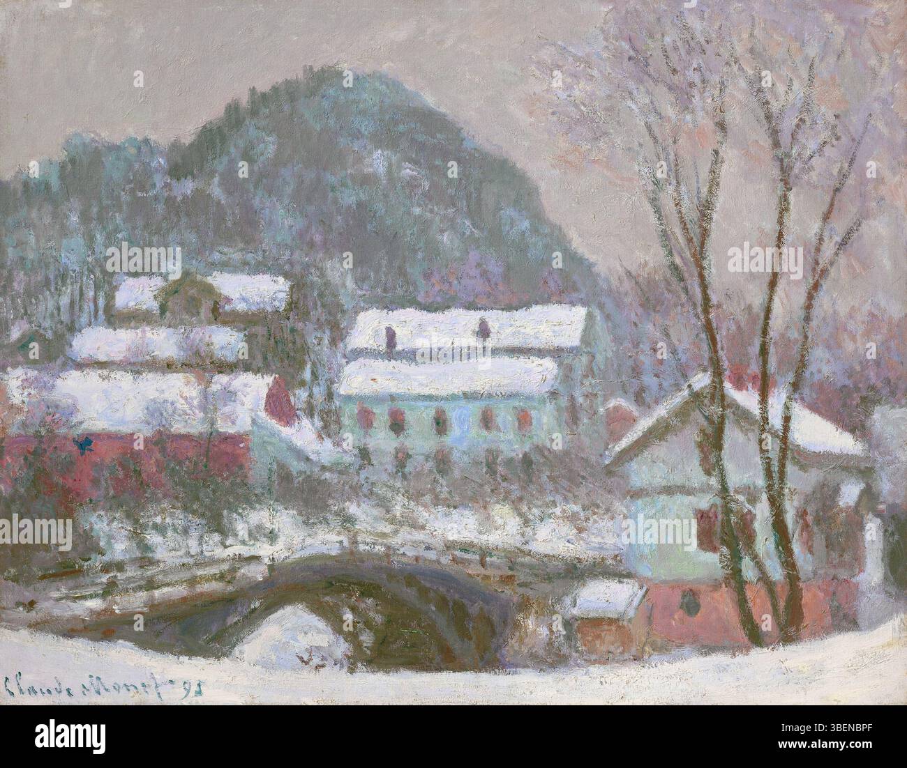 Claude Monet’s 1895 painting 'Sandviken, Norway, Snow Effect' captures ...