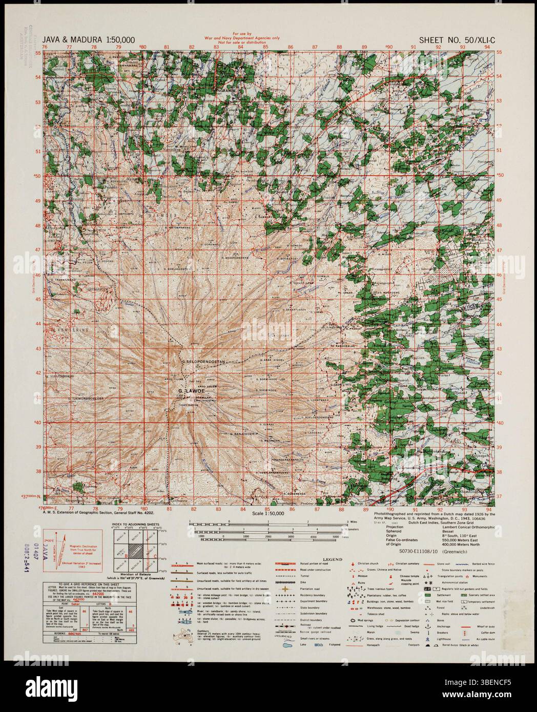 This map of Java & Madura was created by the US Defence Mapping Agency ...