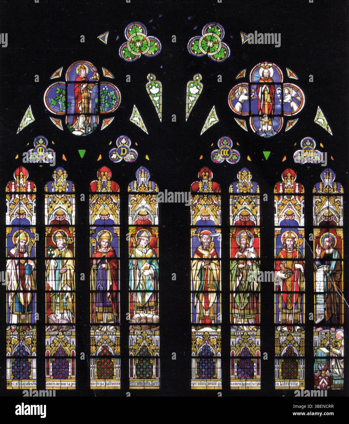 This stained-glass window from the south transept of Sint ...