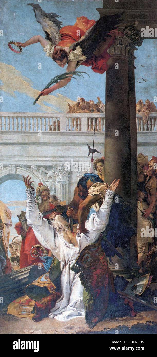 Painting 'Martirio di San Giovanni Vescovo' by Giovan Battista Tiepolo ...