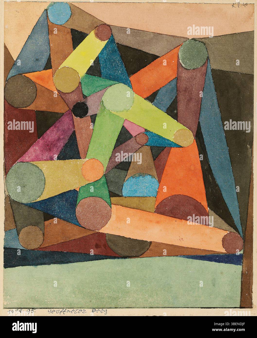 Paul Klee, a renowned Swiss-German artist (1879-1940), created the work 'Open Mountain'. The ...