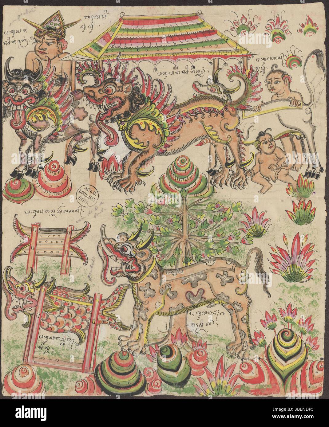 This artwork shows sarcophagi used for cremating the corpses of ...