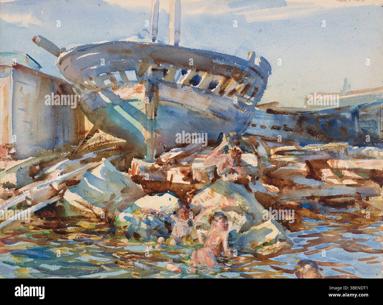 This circa 1908 painting by John Singer Sargent titled 'Flotsam and ...