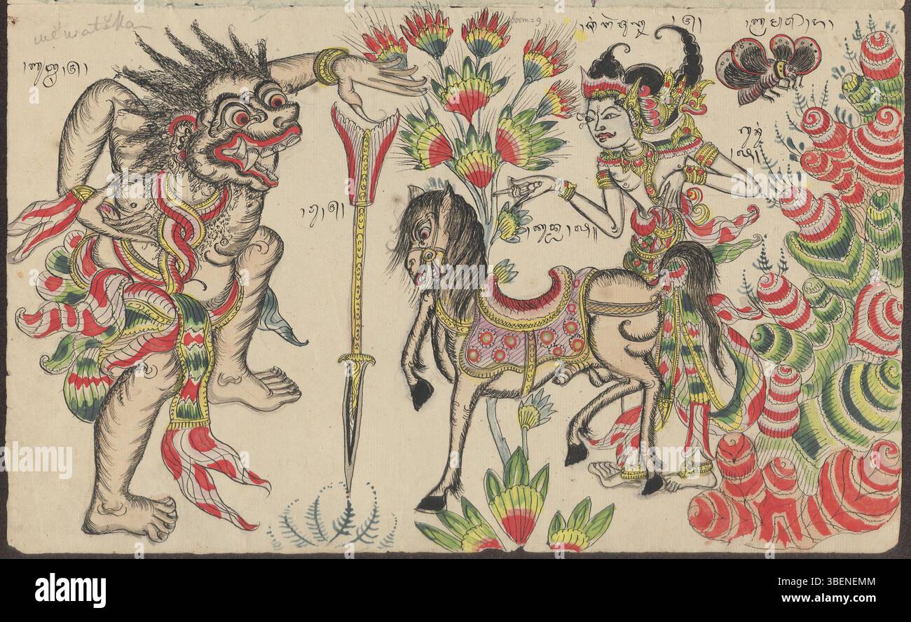This manuscript contains two dating tables from Balinese tradition ...