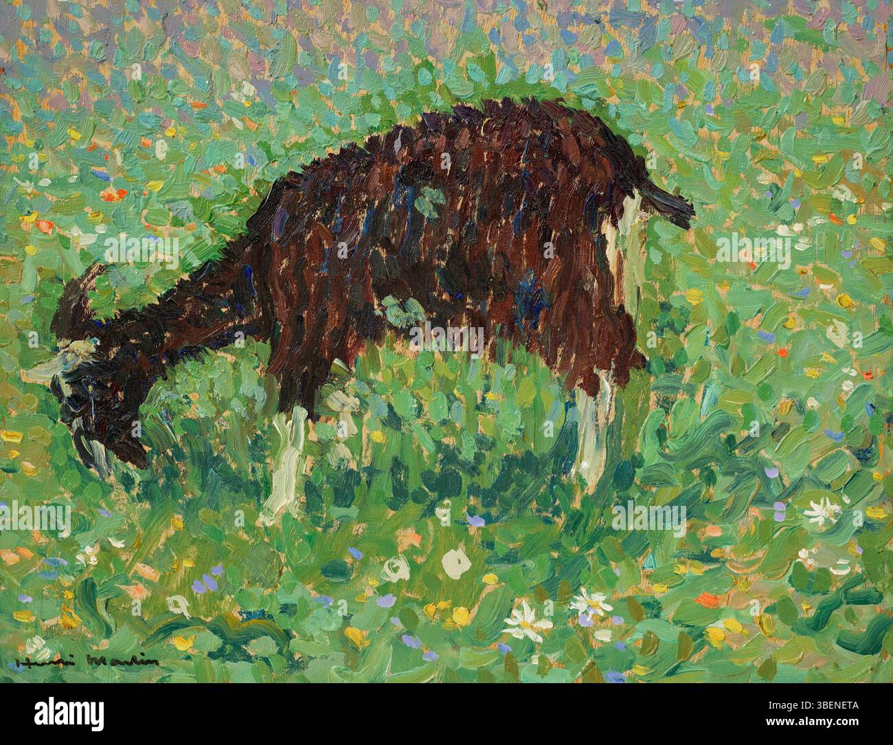 *Chèvre dans un champ de fleurs* (Goat in a Field of Flowers) by Henri ...