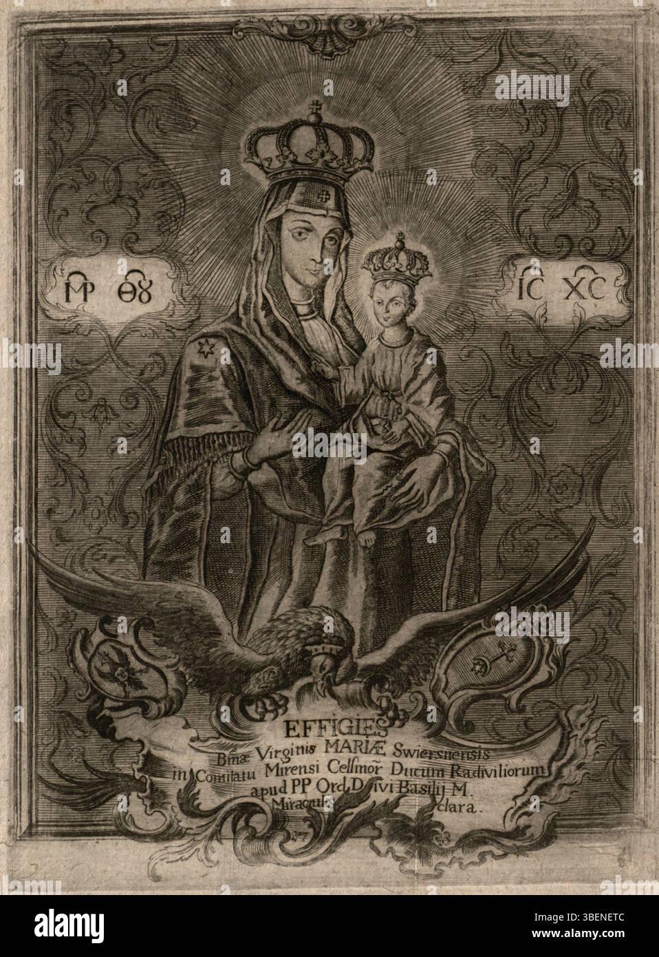 This 1754 work features religious imagery and symbols of divine ...
