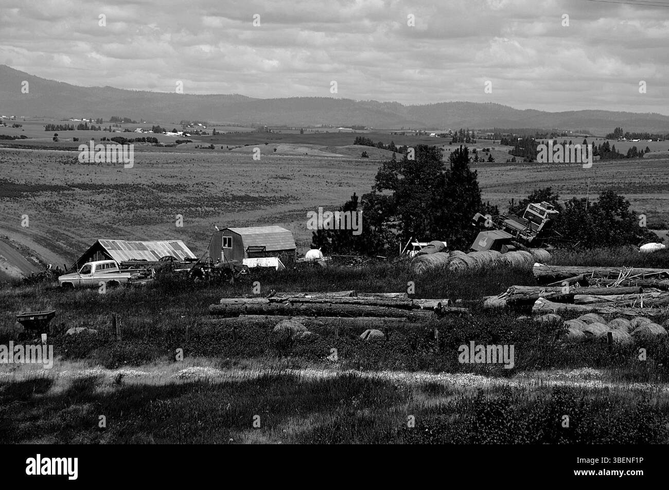 Fix Ridge /Latah County/Idaho/USA. 23.June 2018. Farm land and ...